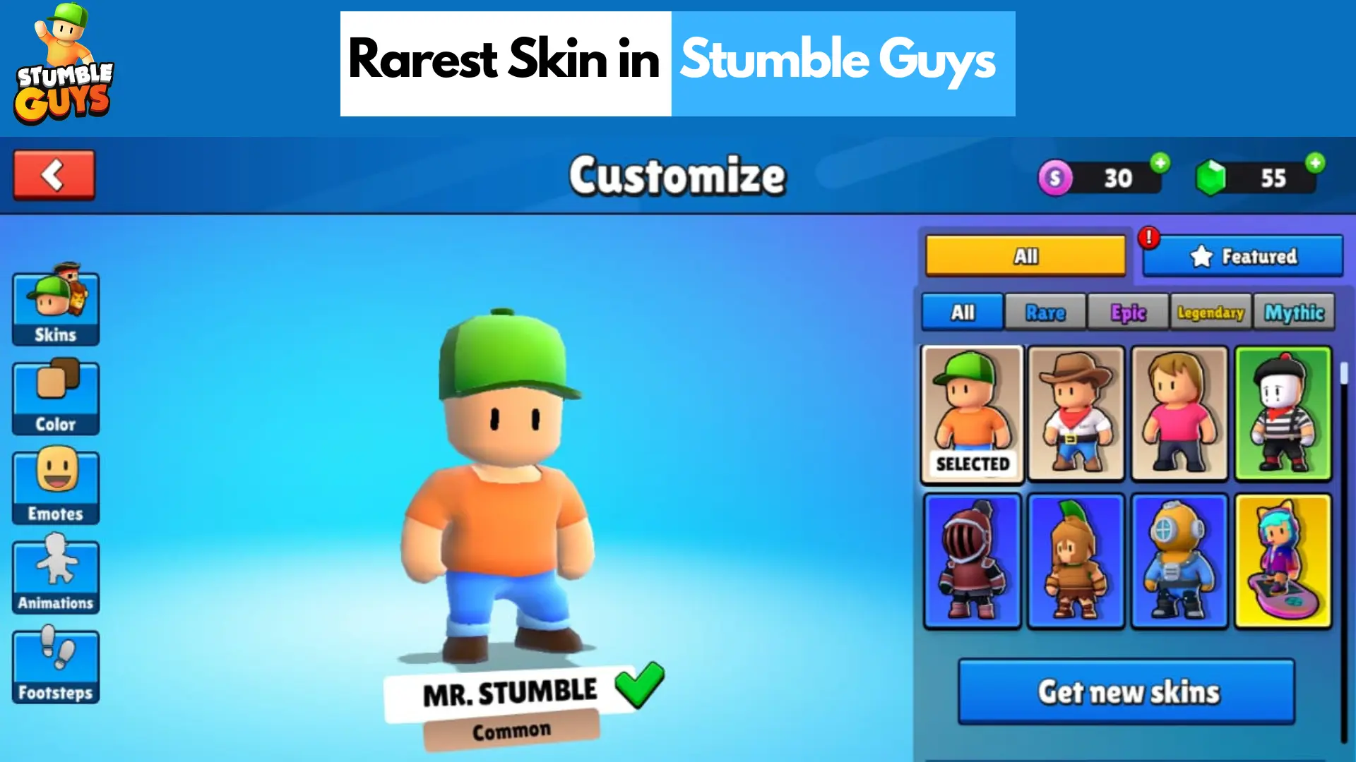 9 top Rarest Skin in Stumble Guys in 2024